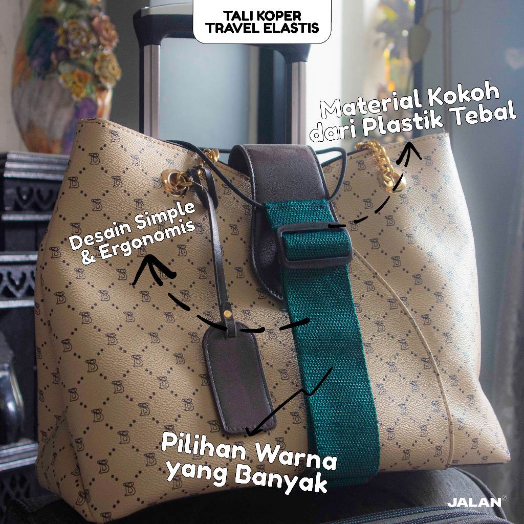 Jual 2pcs Tali Koper Haji Pengikat Barang Elastis Travel Luggage Strap ...