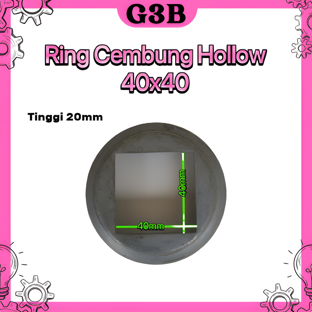 Jual ring bulat pipa hollow 4x4 kaki ring cembung ornamen pintu pagar ...