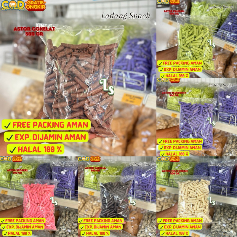 Jual [2006]--[500 GR] ASTOR COKELAT / ASTOR PANDAN / ASTOR BLUEBERRY ...