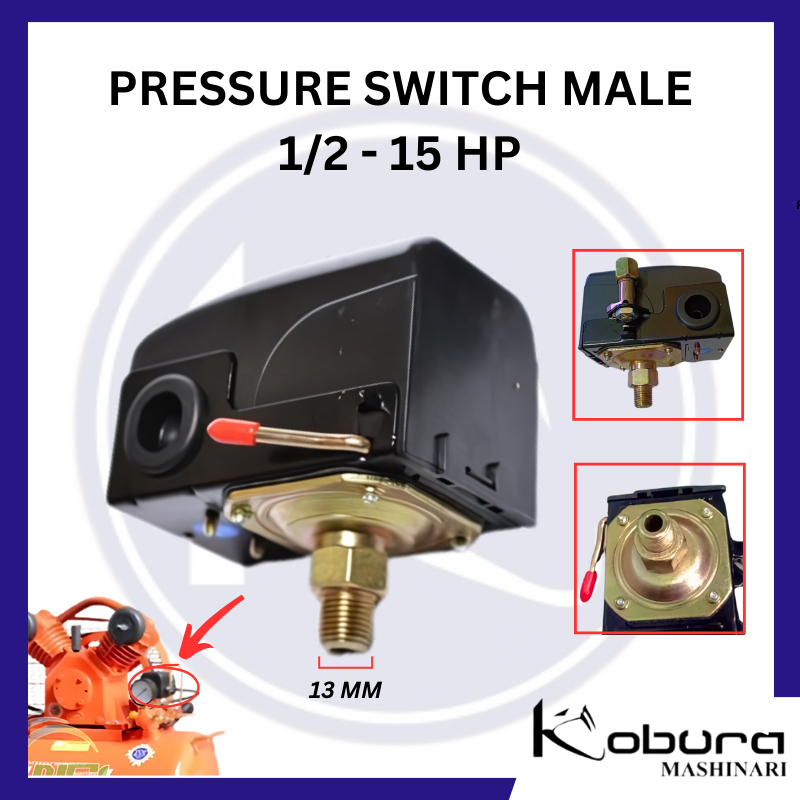 Jual Pressure Switch Otomatis Automatic Male 1/2 - 15 HP Drat Luar ...