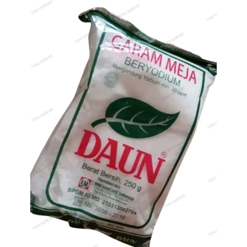 Jual GARAM HALUS GARAM DAPUR GARAM MASAK MERK DAUN BERAT 250GR | Shopee ...