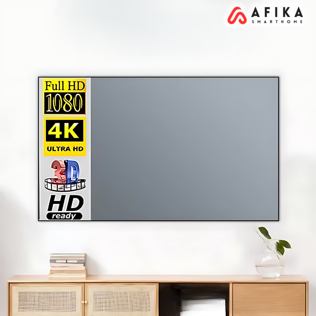 Jual Kain Layar Proyektor Anti-light Ambient Screen Curtain 16:9 84 ...