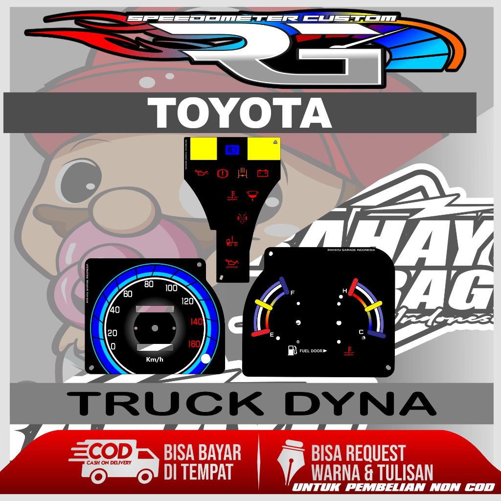 Jual PAPAN SPEEDOMETER CUSTOM TRUCK DYNA | Shopee Indonesia