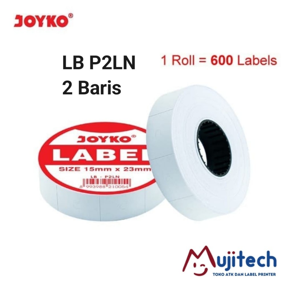Jual 1 SLOP LB P2LN KERTAS LABEL HARGA 2 BARIS PRICE LABELLER MX 6600A ...