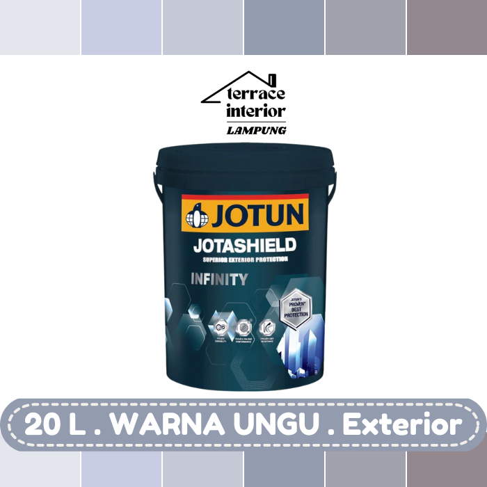 Jual Cat Tembok Jotashield Infinity Exterior Jotun warna Ungu 20 L ...