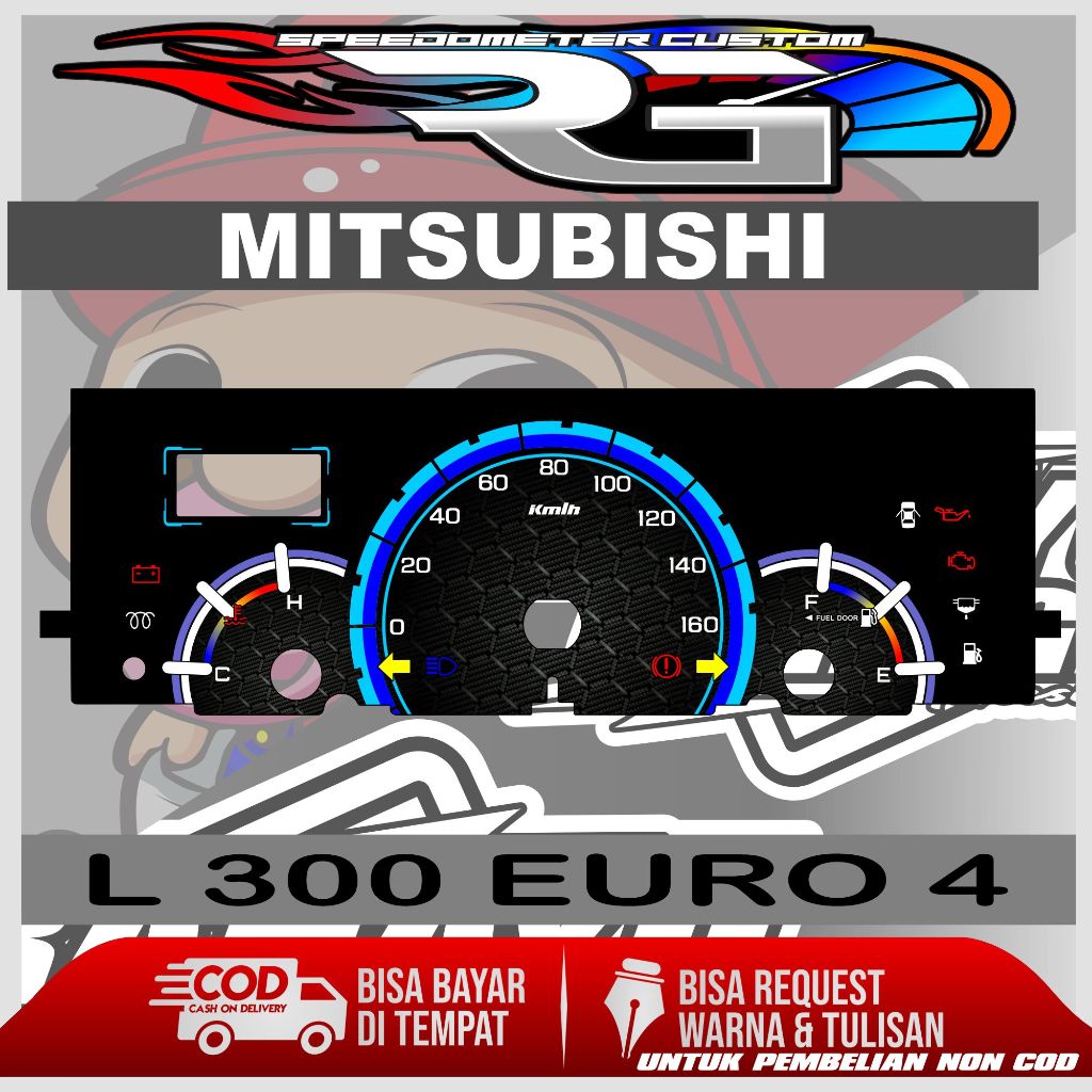 Jual PAPAN SPEEDOMETER CUSTOM L300 EURO 4 | Shopee Indonesia