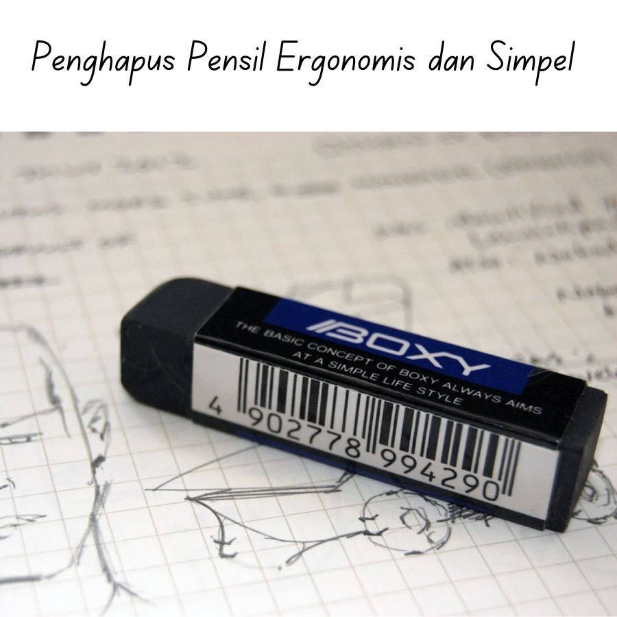Jual Boxy Eraser Black Small EP-60BX Penghapus Hitam Super Bersih Asli ...