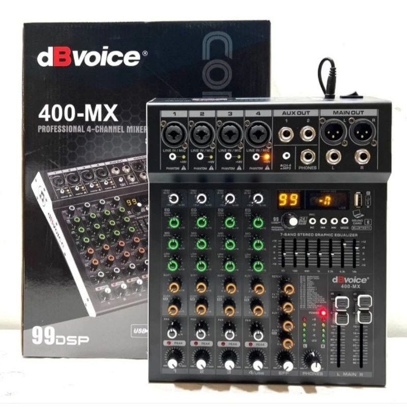 Jual audio sound Mixer db Voice 400 MX Original 4 Channel Dbvoice 400MX | Shopee Indonesia