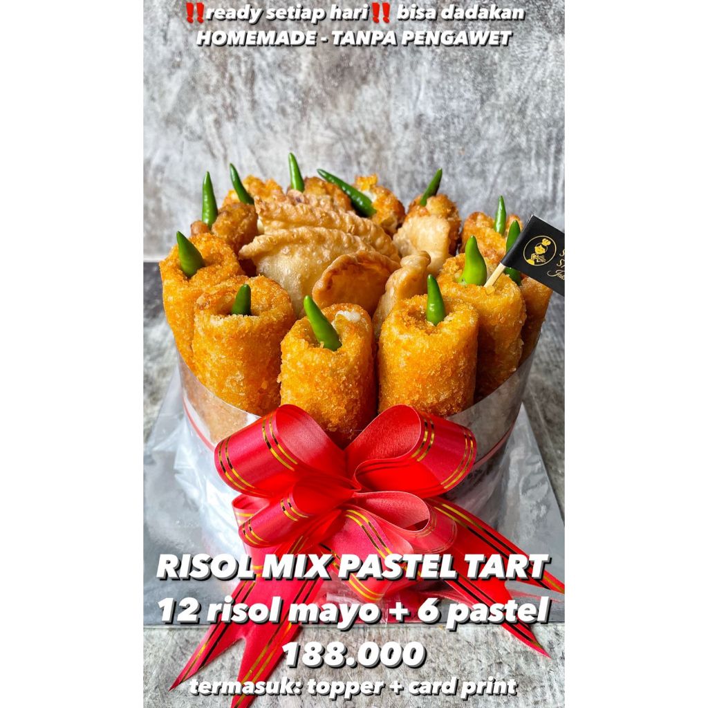 Jual Risol mix Pastel Tart - Free Topper dan Card - Ready Setiap Hari ...