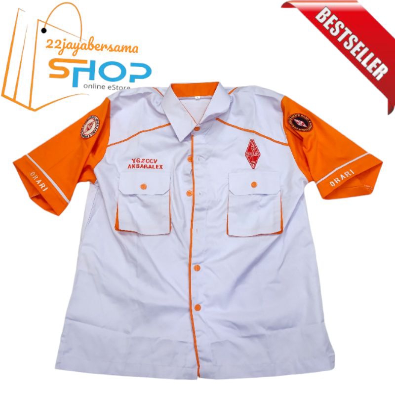 Jual Baju Kemeja ORARI Nasional | Seragam ORARI Full Logo | Shopee ...