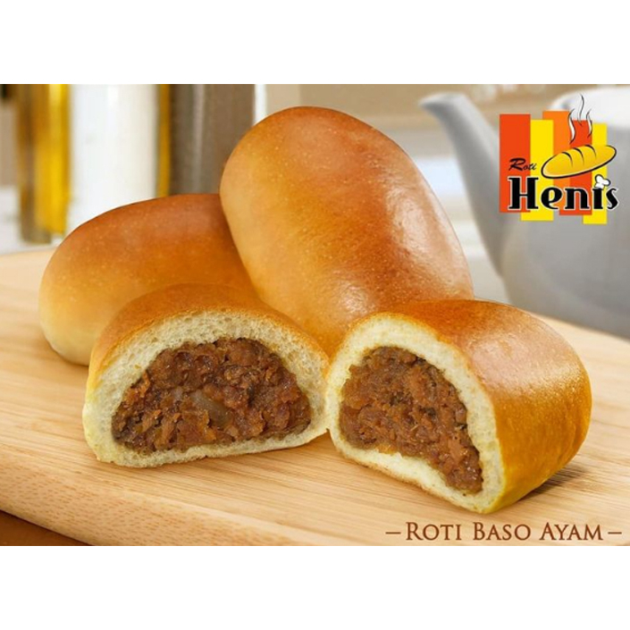 Jual Roti Henis Baso Ayam Per Pack isi 10 fresh made setiap hari ...