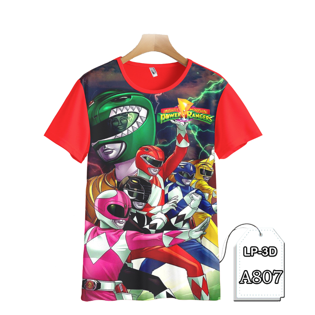 Jual Kaos Power Rangers Baju Anak Mighty Morphin Power Rangers Serial ...
