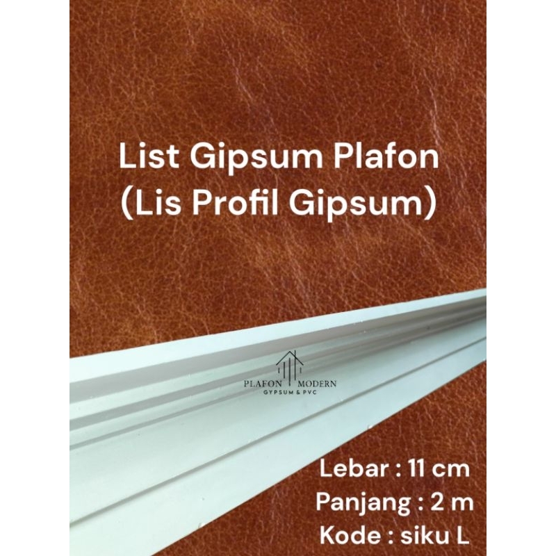 Jual List gypsum minimalis 11 cm siku L plafon gipsum gypsum / lis ...