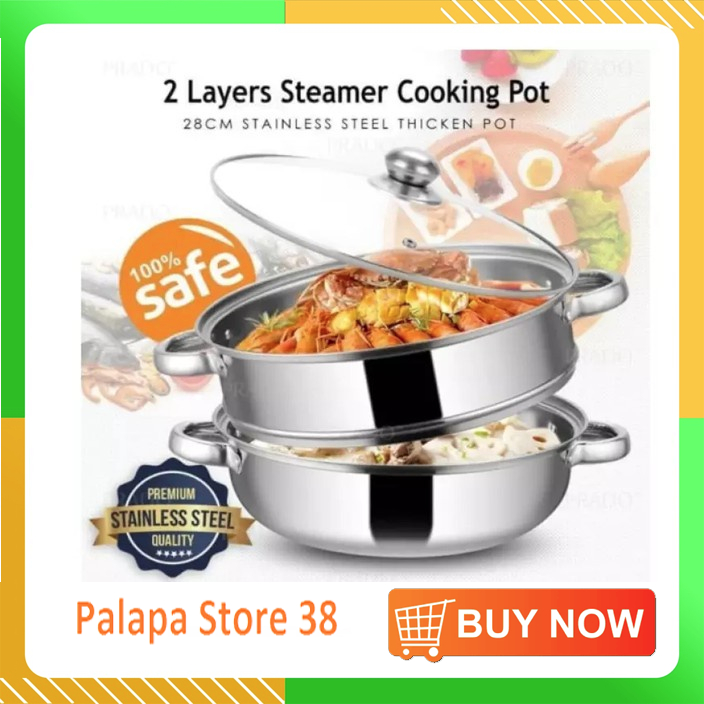 Jual Panci Somay / Multifungsi Stainless Steel Double - Layer Steamer ...