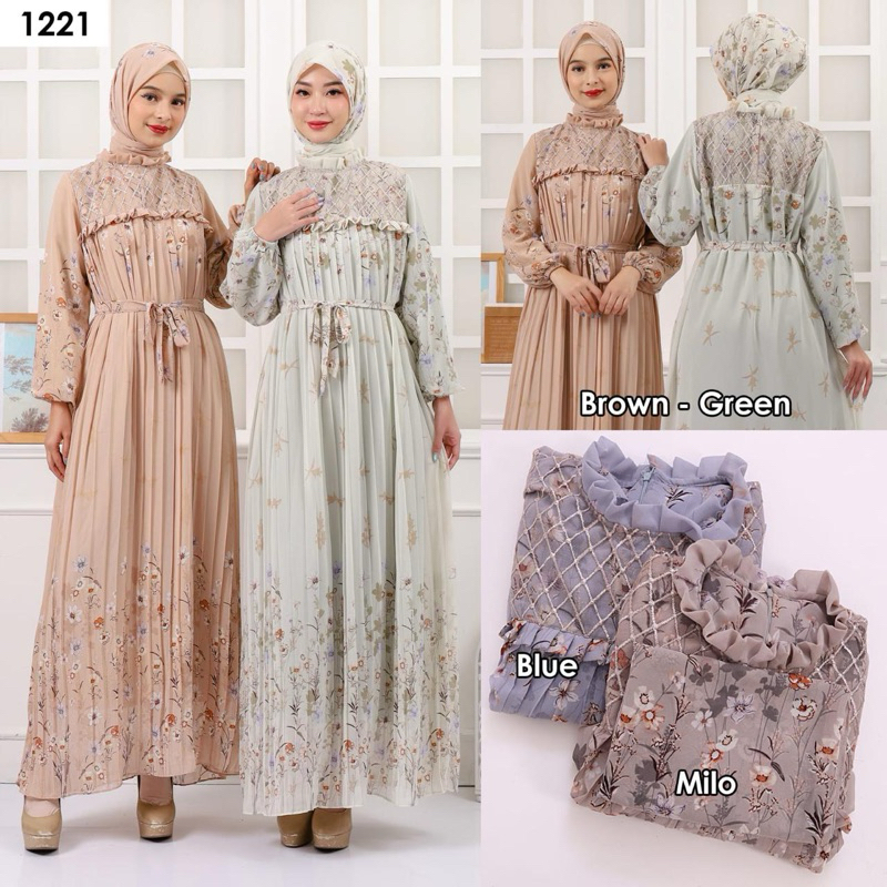 Jual Gamis Ceruty Premium Set Hijab | Shopee Indonesia