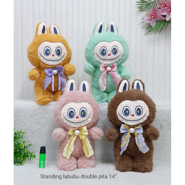 Jual Boneka Labubu Doubel Pita - Boneka Labubu Size 35Cm | Shopee Indonesia