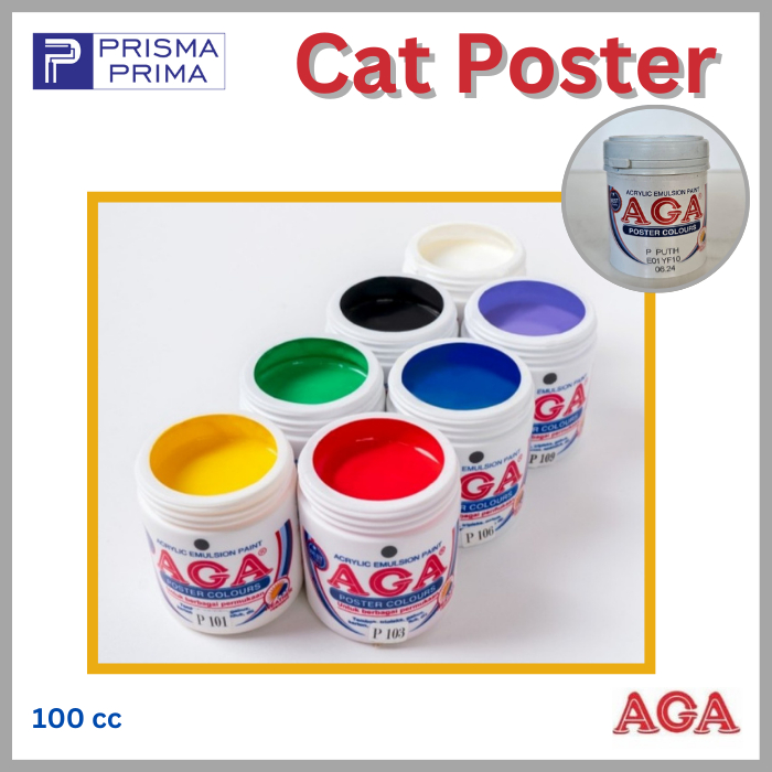 Jual Cat AGA Acrylic Poster 100 cc Akrilik Dekor Gabus Lukis Dasar ...