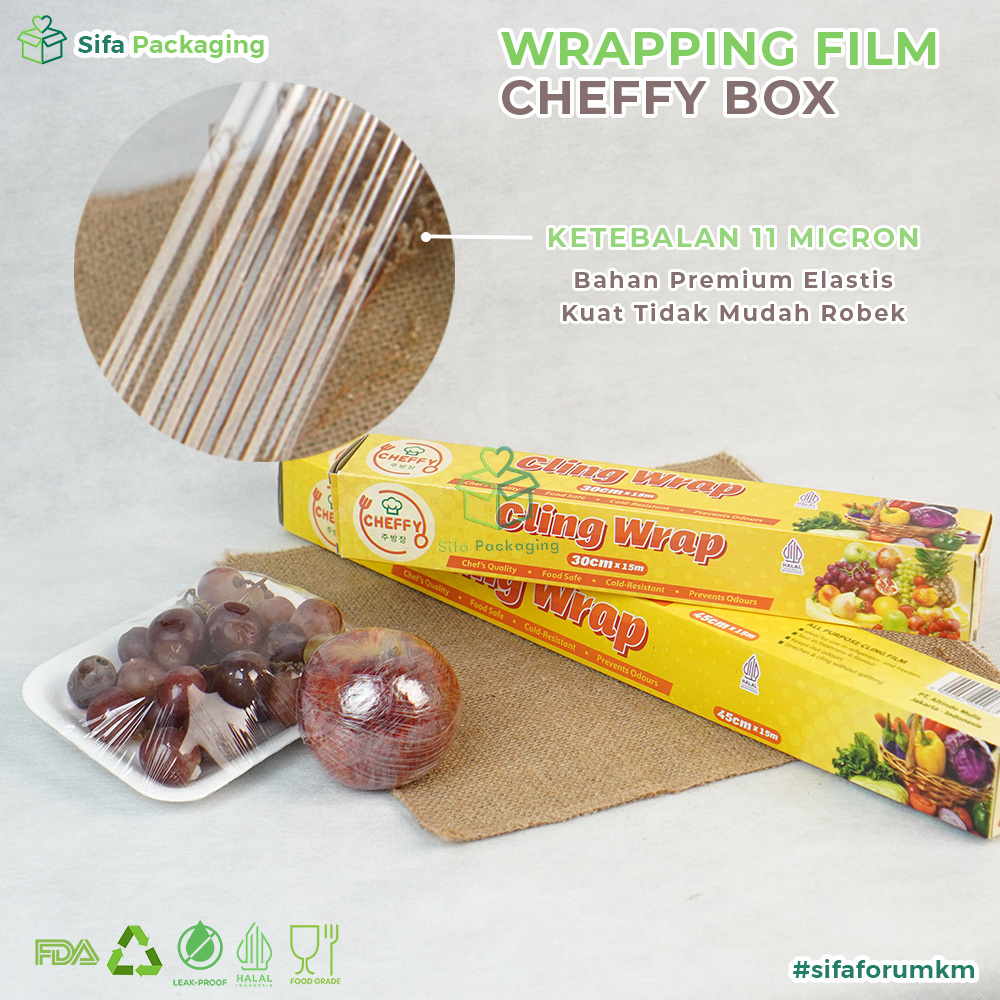 Jual Wrapping FIlm Cheffy BOX Mini Plastik pembungkus makanan Plastik ...