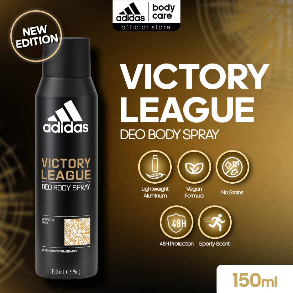 Jual ADIDAS Victory League Deo Body Spray 150ml (NEW EDITION) FREE Adidas Vial EDP Full Recharge ...