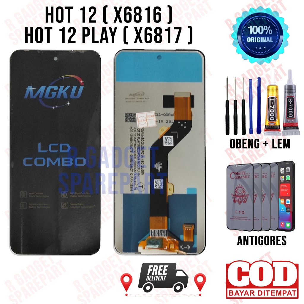 Jual Lcd Infinix Hot 12 ( X6816) / Hot 12 Play (X6817) Original OEM ...