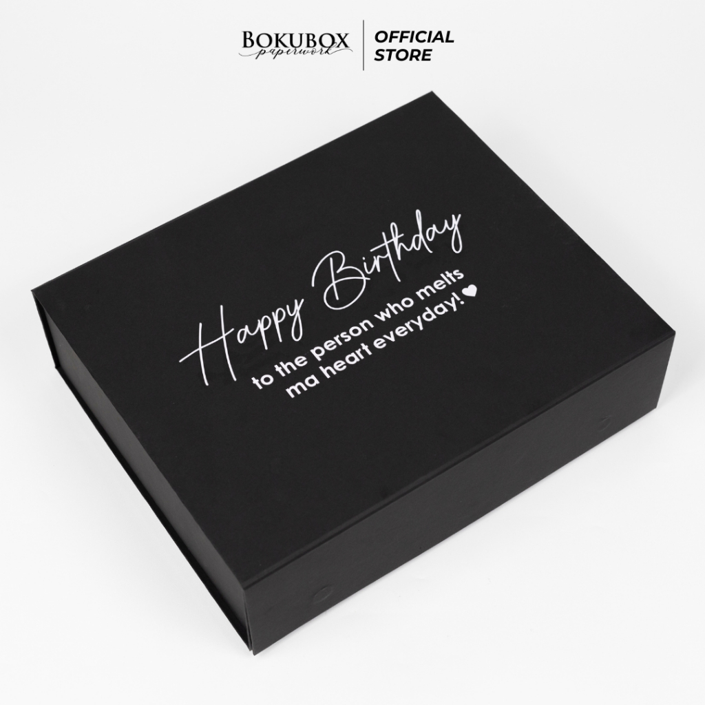 Jual [40x30x13] foldable box kancing magnet / hard box / birthday box ...