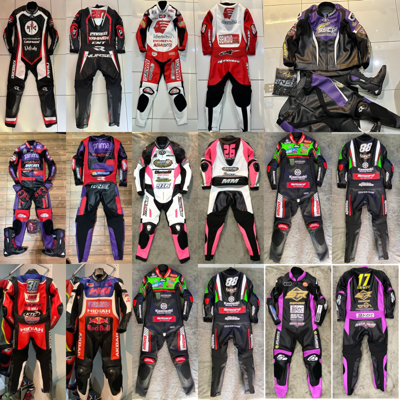 Jual Custome Wearpack balap Motor Road Race Full Protector | Shopee ...
