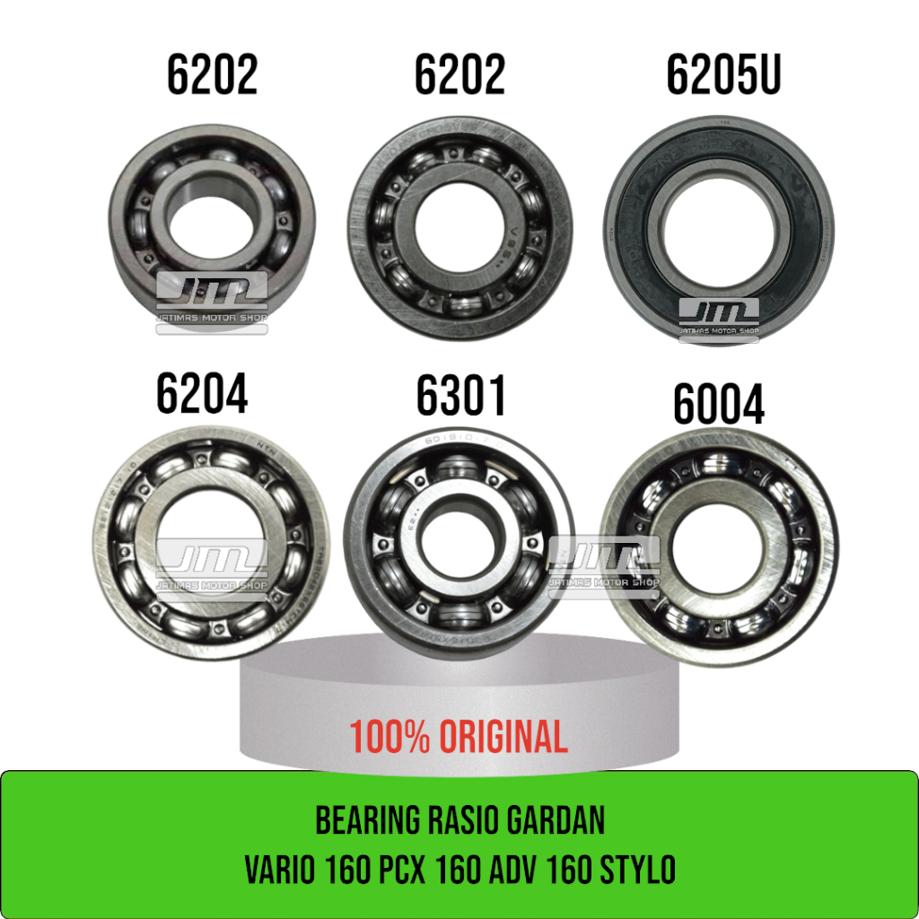 Jual Bearing laher rasio pcx 160 adv 160 vario 160 stylo original AHM ...