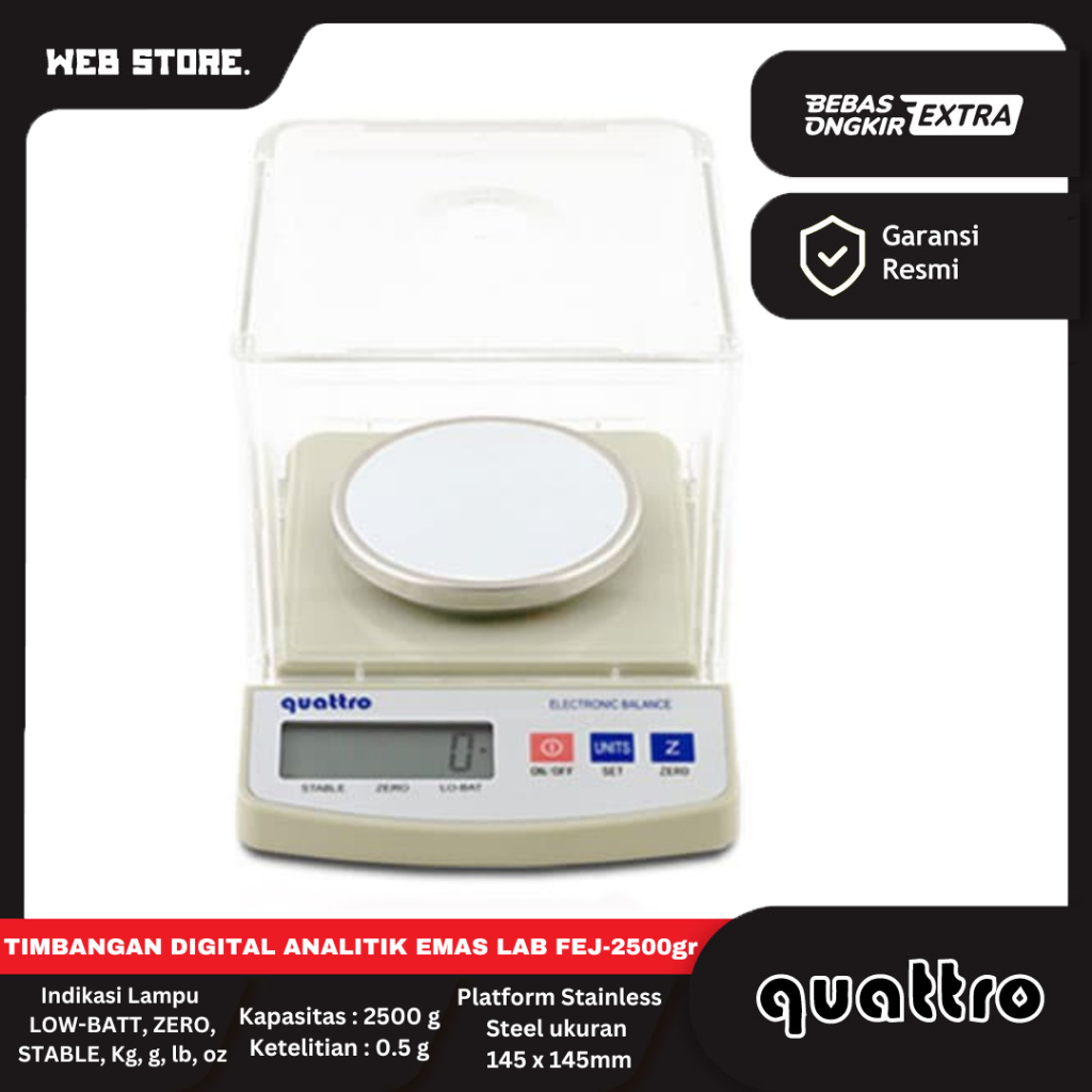 Jual Timbangan Quattro Digital Portable Scale Analitik Emas Lab FEJ ...