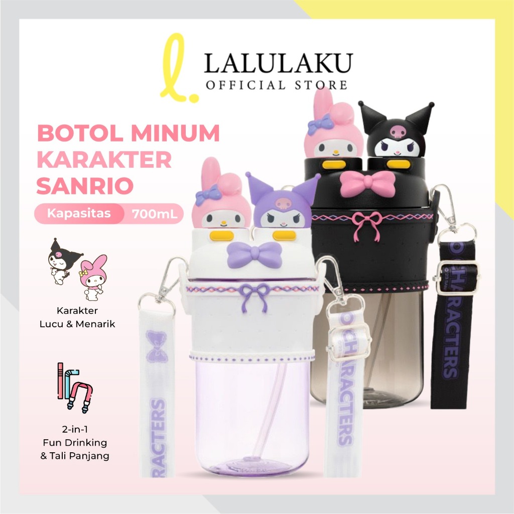 Jual Botol Minum Sanrio Botol Minum Anak 2in1 Sanrio 700ml Tritan ...