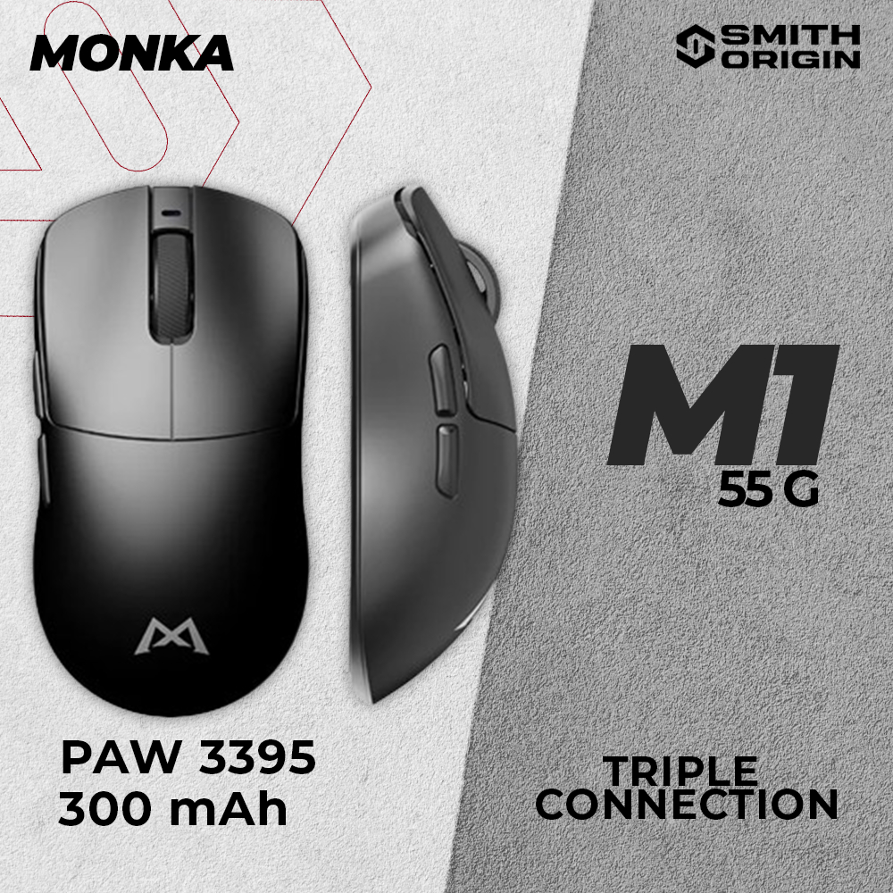 Jual MONKA M1 Wireless 1khz 55g Gaming Mouse | Shopee Indonesia