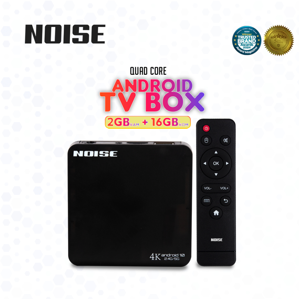 Jual NOISE Android TV Box 4K Ultra HD Youtube Netflix Wifi 2GB 16GB ...