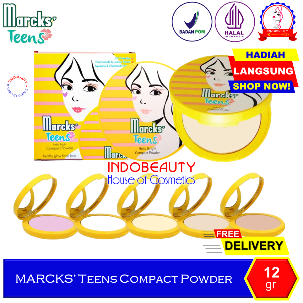 Jual MARCKS Teens CP Compact Powder 12 gr Bedak Padat | Shopee Indonesia