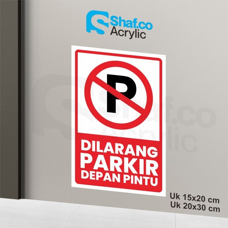 Jual STICKER DILARANG PARKIR // STIKER // RAMBU-RAMBU // | Shopee Indonesia