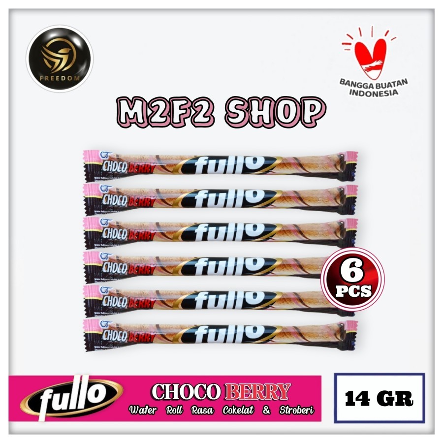 Jual Fullo Stick Roll Choco Berry | Wafer Stik Krim Rasa Cokelat ...