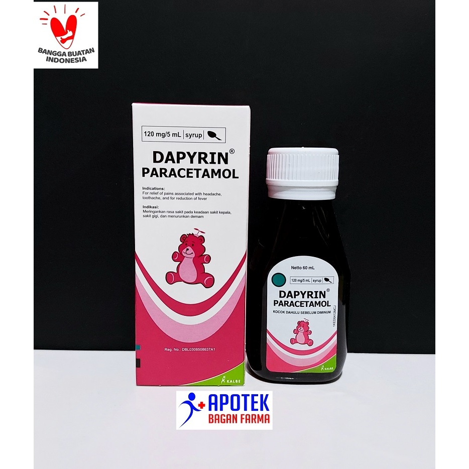 Jual DAPYRIN SYRUP 60ML Obat Penurun Demam Anak | Shopee Indonesia