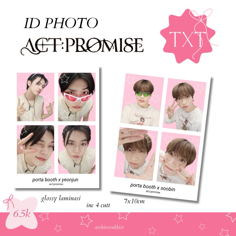 Jual ID PHOTO KPOP TXT | ID PHOTO TOMORROW X TOGETHER | Shopee Indonesia