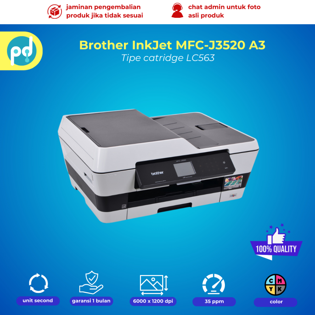 Jual printer brother MFC J3520 all in one A3 warna | Shopee Indonesia