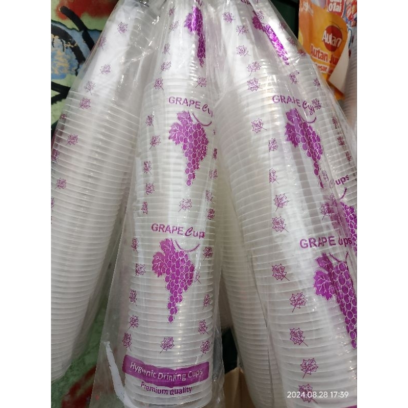 Jual Grape Cup Gelas Plastik / Gelas Kopi Plastik Bening | Shopee Indonesia