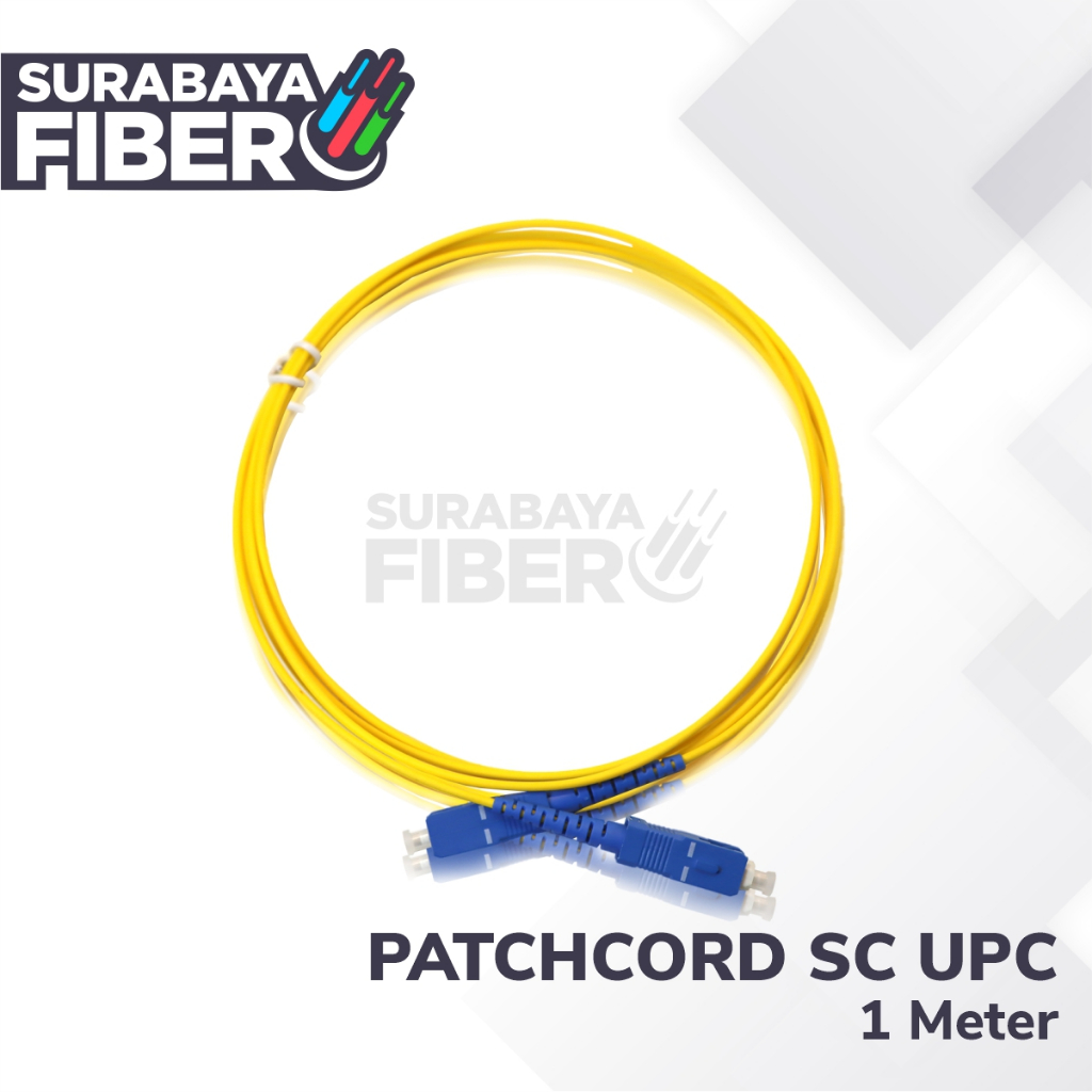 Jual Kabel Patchcord 1 Meter SC SC UPC Kuning - Diameter 2mm / 3mm ...