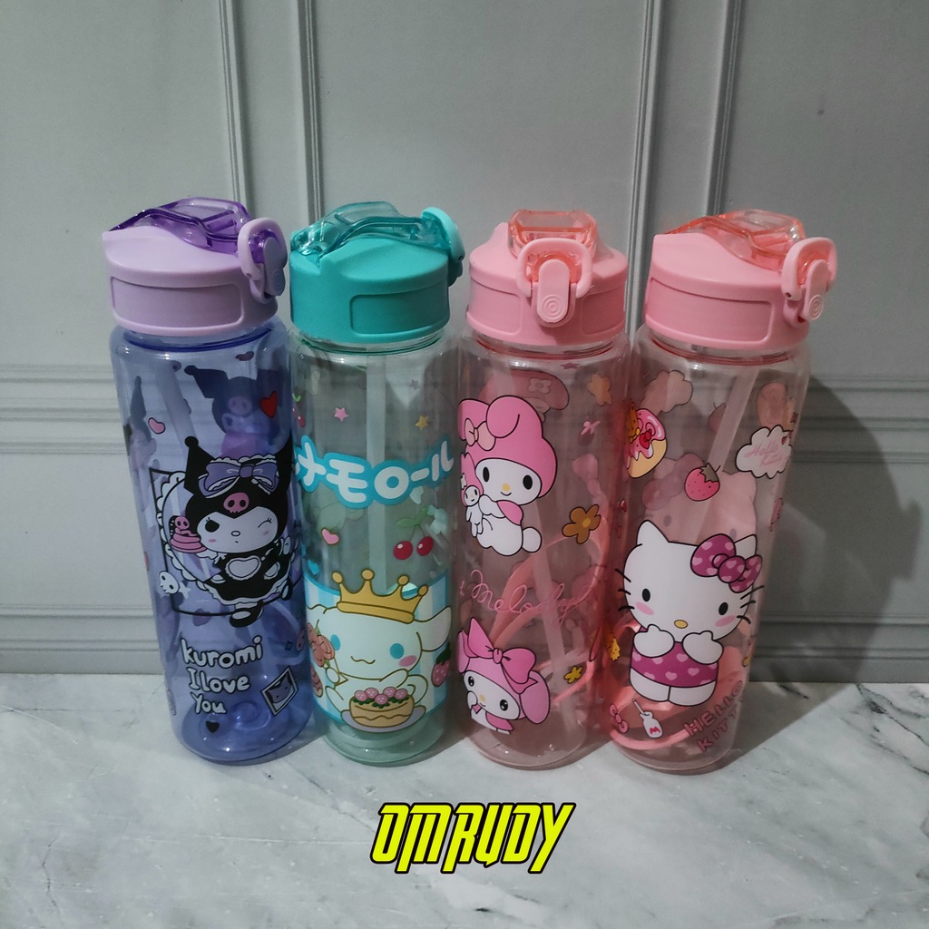 Jual Botol Minum Anak Anak Motif Karakter Sanrio Kuromi My Melody Hellokitty Cinnamoroll 900Ml ...