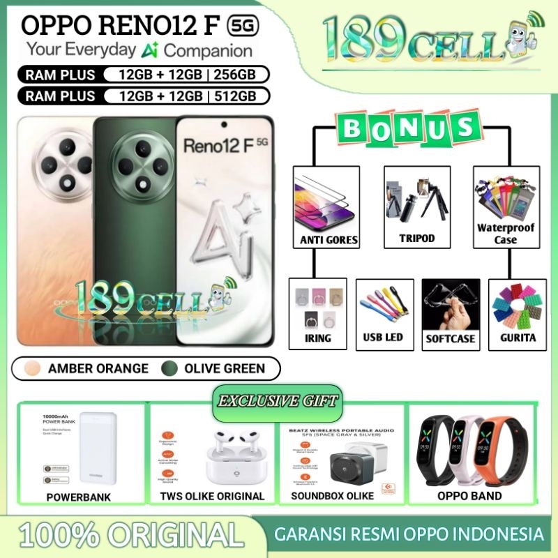 Jual OPPO RENO12F 5G RAM 12/256 GB | OPPO RENO 12F 5G RAM 12/512 GB GARANSI RESMI OPPO INDONESIA ...