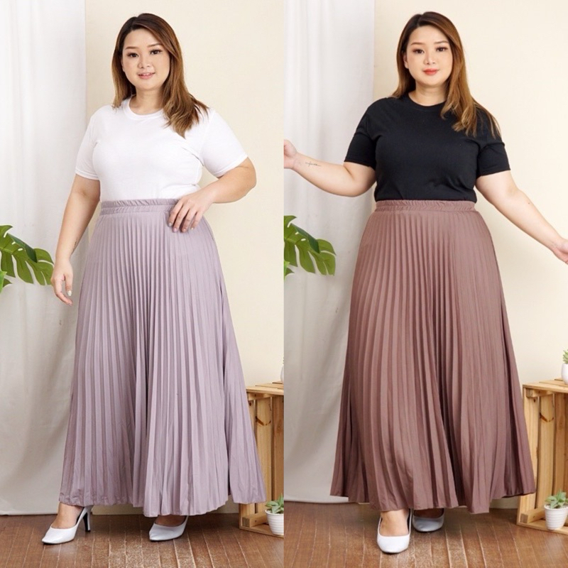 Jual Rok Plisket Jumbo / Rok Jumbo Plisket Mayung / Plisket Premium / Pleated Skirt | Shopee ...