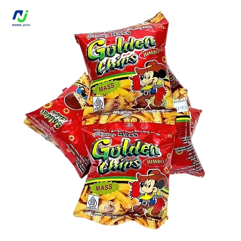 Jual Golden Chips Potato Chips Renteng Isi 10 Pcs@25g | Shopee Indonesia