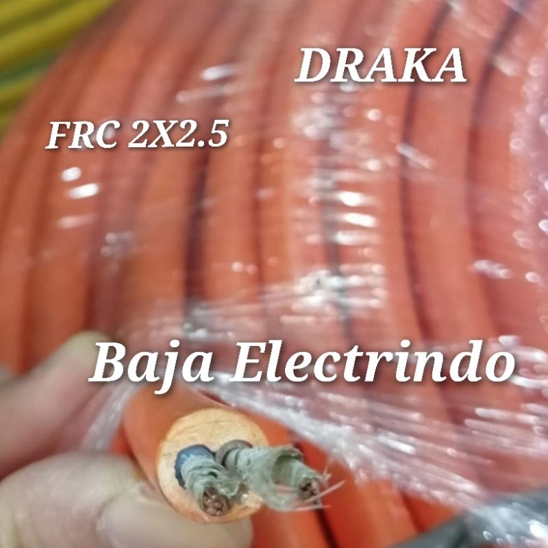 Jual Kabel FRC 2x2,5mm DRAKA CU/MGT/XLPE/LSHF 0.6/1KV @50m Fire Resistant N2XY 2x2.5 mm 2x2.5mm ...