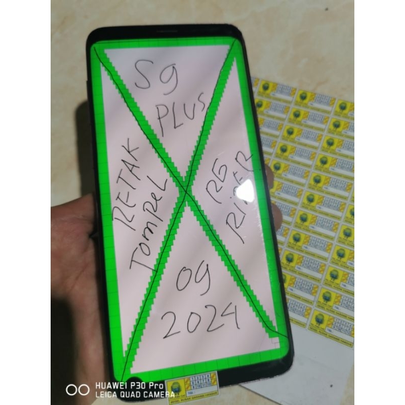 Jual lcd Samsung S9 plus minus ringan retak halus baret halus tompel ...