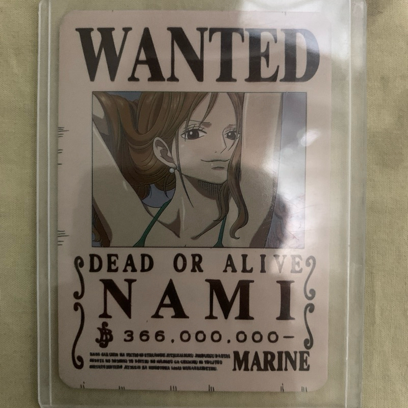Jual kartu bounty nami one piece x chatime | Shopee Indonesia