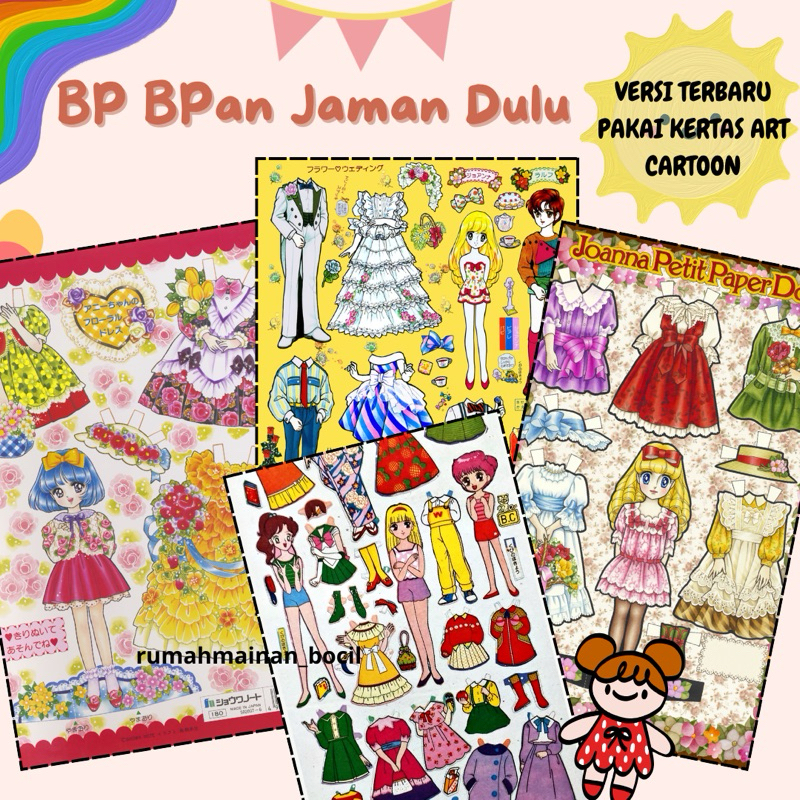 Jual PAPERDOLL MAINAN KERTAS ORANG ORANGAN BP BPAN ORANG ORANGAN KERTAS ...