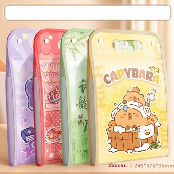 Jual Map Folder/ Tas File Transparan/ Map File Multi Layer Cute MAP1 ...