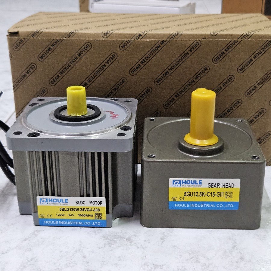 Jual Houle Motor 120W 24V BLDC Gear Motor Brushless DC 5BLD Reversible ...