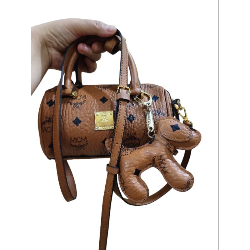 Jual Mcm kulit asli lengkap tag noser | Shopee Indonesia